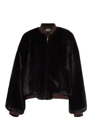 MAISON MARGIELA Sports Faux Fur Jacket