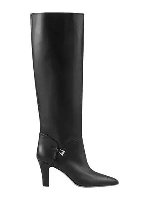 Paris Texas Elsa 75mm Leather Knee-high Boots - Black