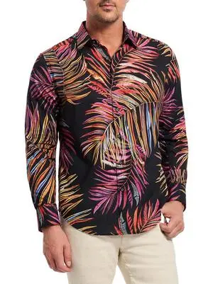 Robert Graham Acai Printed Cotton Button-front Shirt - Multi