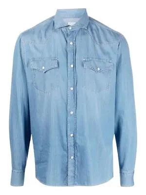 Brunello Cucinelli Long-sleeve Denim Shirt - Blue