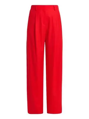 Giorgio Armani Virgin Wool Wide-leg Trousers - Geranium
