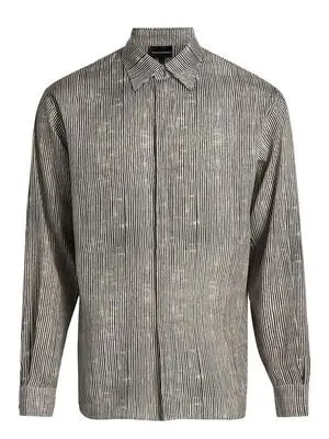 EMPORIO ARMANI Irregular Stripe Sport Shirt