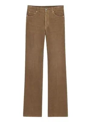 Saint Laurent 70's Pants In Corduroy - Fall Leaf