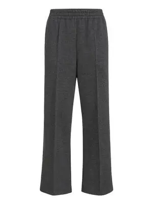 Brunello Cucinelli Techno Cotton And Cashmere Interlock Track Sweatpants - Anthracite
