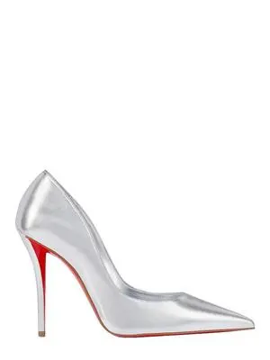 CHRISTIAN LOUBOUTIN Miss Z 100mm Leather Pumps - Silver