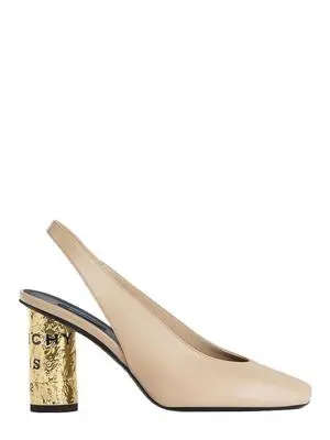 Givenchy Tape Slingbacks In Leather Beige