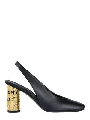 Givenchy Tape Slingbacks In Leather Black