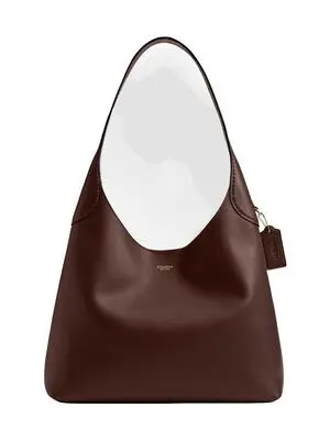 COACH Brooklyn Leather Shoulder Bag Maple