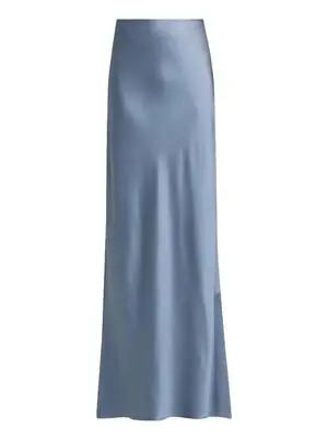 VINCE Satin Maxi Slip Skirt