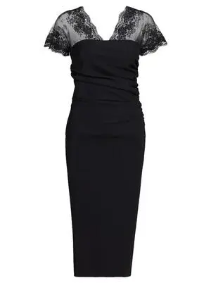 Chiara Boni La Petite Robe Genic Lace Midi-dress - Black