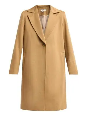 SOFIA CASHMERE Wool-cashmere Notch-lapel Coat