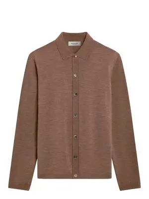 Bugatchi Alistair Wool Shirt Camel