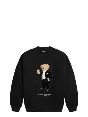 Polo Ralph Lauren Martini Polo Bear Cotton-blend Fleece Sweatshirt - Black