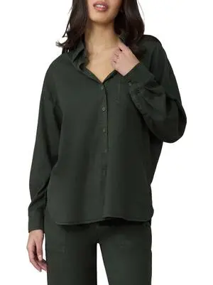 LOLA DENIM Veronica Weekend Blouse Command Sage