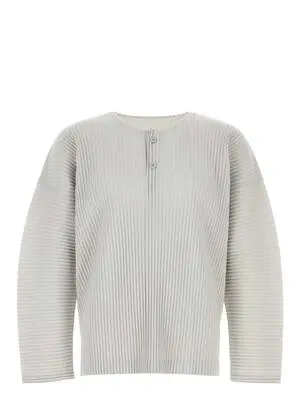 ISSEY MIYAKE Homme Plisse' Issey Miyake Men Light Grey Polyester T-Shirt