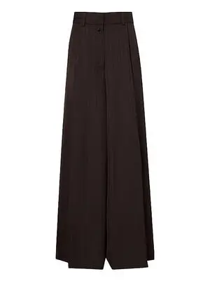 Dries Van Noten Podium Wide-leg Woven Trousers - Brown