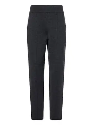 ALAÏA Tapered Wool-blend Knit Trousers 10