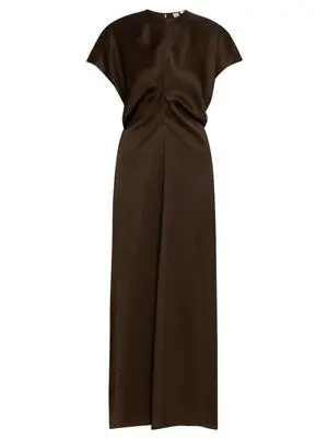 TOTÊME Slouch Waist Satin Maxi Dress
