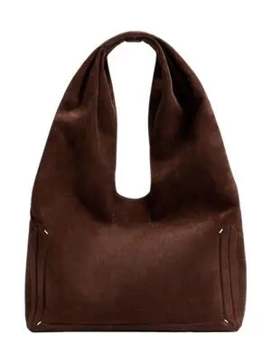 MAISON MARGIELA Maison Margiela Box Bag Suede Leather Shoulder Bag Brown