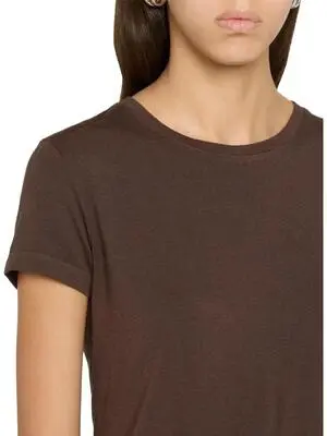 L & APOS;AGENCE Ressi Crewneck T-shirt - Dark Java