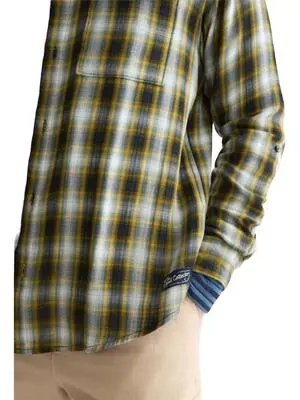 Scotch & Soda Apos;s Plaid Double-face Flannel Cotton Shirt - Meteorite