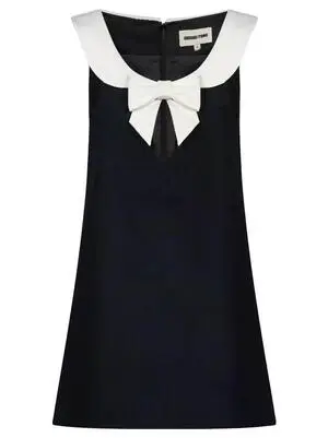 SHUSHU/TONG Bow-detail Peter Pan-collar Mini Dress