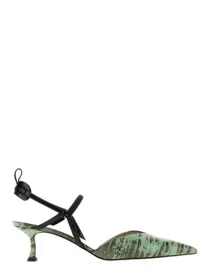 Fendi Fendi Women Printed Leather Very Colibrã¬ Pumps Multicolor