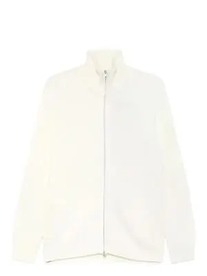 LUIGI GENTILE Ribbed-knit Zip-up Cardigan