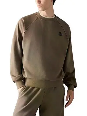 Moose Knuckles Yul Logo-patch Raglan-sleeve Sweatshirt - Brown