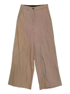 MASNADA Crinkled Wide-leg Trousers