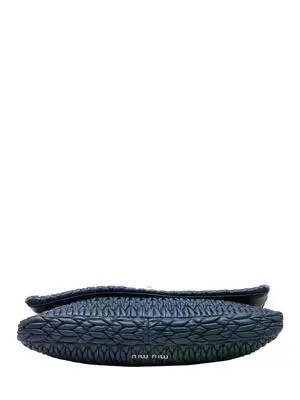 MIU MIU 2010-2026 Matelasse Nappa Crystal Chain Satchel