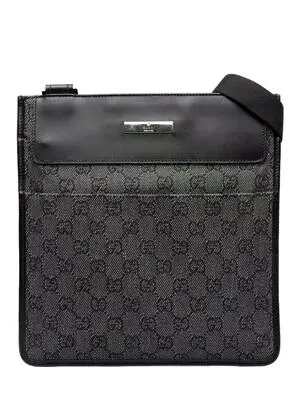 GUCCI 2000-2015 Gg Denim Crossbody Bag