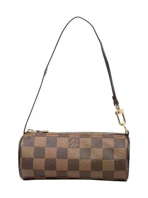 LOUIS VUITTON 2000-2026 Damier Ebene Papillon Pochette Handbag - Brown