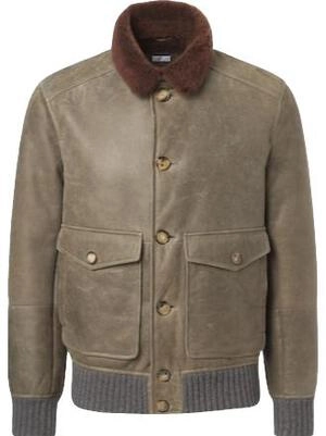 Brunello Cucinelli Shearling-lined Leather Blouson Jacket - Multicolor