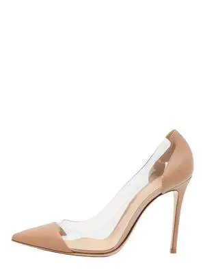 GIANVITO ROSSI Plexi Point-toe Heeled Pumps