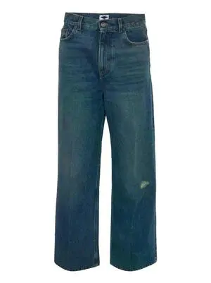 DIOR Distressed Wide-leg Jeans