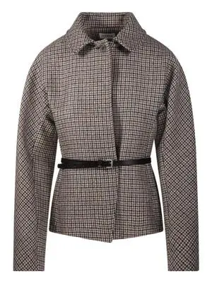 P.A.R.O.S.H P.A.R.O.S.H. Laurie Belted Check Jacket