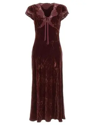 Rixo Short-sleeved Dress - Red