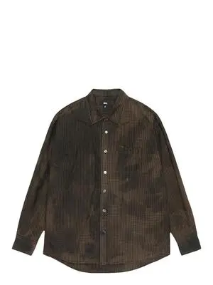 StÜssy Classic Sprayed Long-sleeve Shirt - Tan