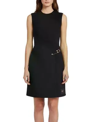 Prada Safety-pin Sleeveless Mini Dress - Black