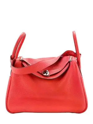 Hermès Lindy Bag Clemence 30 Shoulder Bag Red