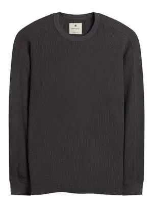 SNOW PEAK Heavyweight Waffle Pullover Charcoal