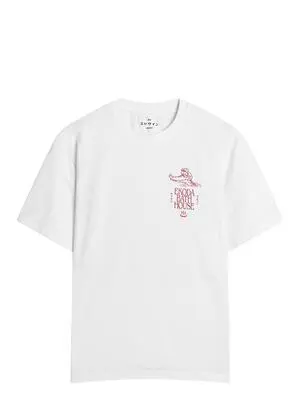 Edwin Ekoda Bath House Ts - White Garment Washed