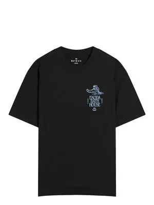 Edwin Ekoda Bath House Ts - Black Garment Washed
