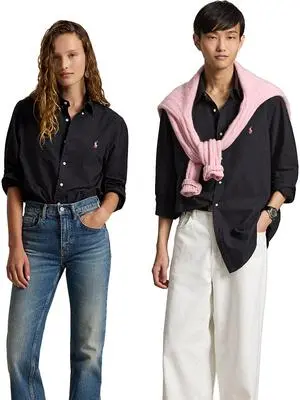 Ralph Lauren Pink Pony Cotton Oxford Shirt - Polo Black