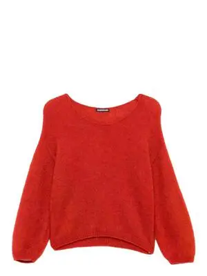 SUSANNE BOMMER Brushed-finish Long-sleeve Sweater - Red