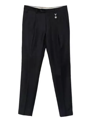 MANUEL RITZ New York Pleated Wool-flannel Trousers - Blue