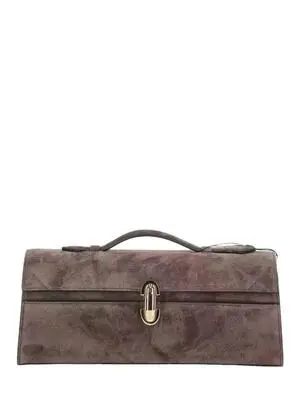 Savette Twist-lock-fastening Tote Bag - Brown