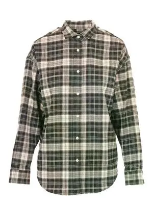 MC2 SAINT BARTH Check-pattern Embroidered-logo Shirt - Black