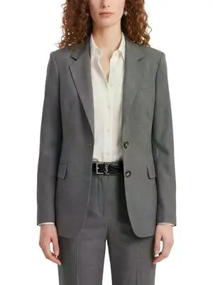 SUTTON NEW YORK Single-breasted Stretch-canvas Jacket - Grey